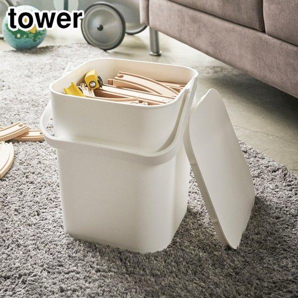 ■品名towew（タワー） フタ付きバケツ 12L■カラーホワイト／ブラック■型番ホワイト：04208ブラック：04209■サイズ約W27.5×D26.5×H28cm■容量12L■重量約1.1kg■材質本体、蓋：ポリプロピレン■耐熱温度14...