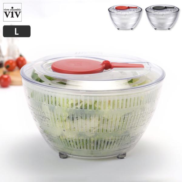 ■カラーレッド 68202／ブラック 68203■サイズφ270、H170mm■容量4.6L■材質外フタ,ボウル：AS 樹脂（耐熱80度、耐冷-20度）内フタ,ザル,ハンドル：ポリプロピレン（耐熱120度、耐冷-20度）滑り止め：ウレタン樹...