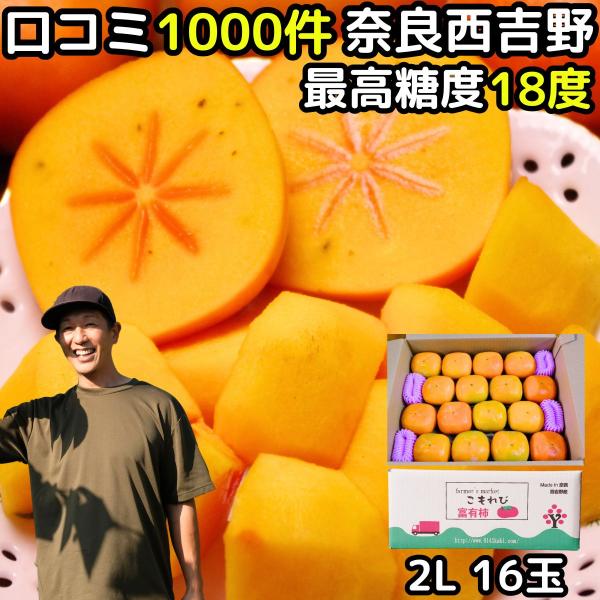 ★口コミ注文1000件突破！噂のたねなし柿★糖度15〜18度と甘さもあり美味★モチモチしっとりがクセになるおいしさ！甘みがお口にジュワ〜っと広がる★種もないので食べやすくていいですね★食べごろの甘〜い柿を産地より直送！秋の味覚を存分に堪能し...