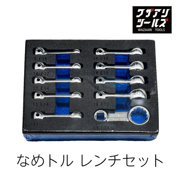 〇品名なめトル　レンチセットラチェット、スピナーハンドル、エクステンションバーに取り付けて狭い隙間のボルトも楽々〇型式・品番WZT-NRS▼ワザアリポイント！・なめたボルトを緩めることが可能・今までの工具ではアクセスできない箇所に！・ 多種...