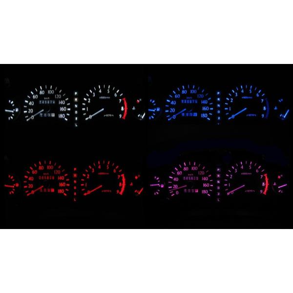 TOYOTA / コロナエクシヴ (ST200/201/202/203/205)平5(93)/10〜平10(98)/12■セット内容メーターバックライト1台分セットでの販売です。超広角・高輝度・高品質LEDバルブ 1台分セットになります。新...