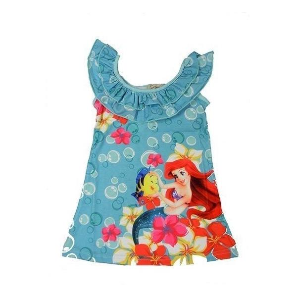 商品名 プリンセス 半袖パジャマ アリエル（リトル・マーメイド）【素材】コットン【サイズ】2T：(80)    13T：(90)   24T：(100)   2※多少サイズの誤差が発生しますがご了承ください。※小さめの作りとなっておりますの...