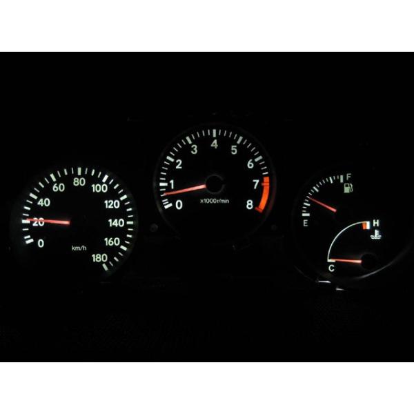 SUPRA スープラJZA80 前期平5(93)/05〜平8(96)/04メーター照明LED1台分セット！カラーはホワイトブルーレッドピンクから選択可能です。メーターパネルの純正球と交換するだけですので無加工で取り付け出来ます。 現行車のよ...