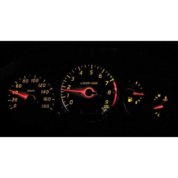 SILVIA シルビアS15平11(99)/01〜平14(02)/11メーター照明LED 1台分セット！カラーはホワイトブルーレッドピンクから選択可能です。メーターパネルの純正球と交換するだけですので無加工で取り付け出来ます。 現行車のよう...