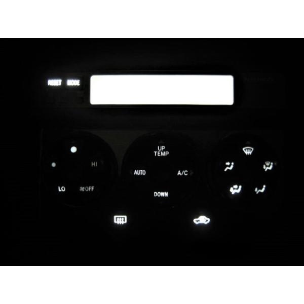 HILUX SURF ハイラックス サーフN215W/N210W平14年10月〜平21年07月エアコンLED照明1台分セットカラーホワイトブルーレッドピンクから選択可能です。エアコンパネルの純正球と交換するだけですので無加工で取り付け出来ま...
