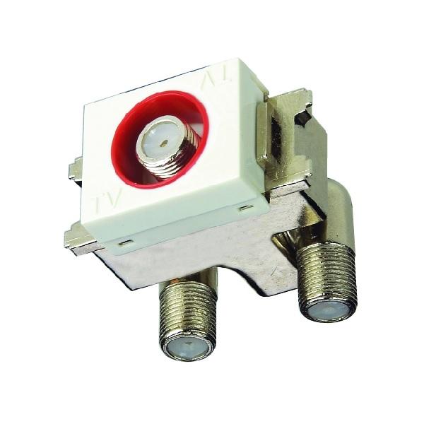 マスプロ電工 DWK10D-B IN-OUT端子可動型 直列ユニット 壁面埋込型 中継用 上り帯域カット機能なし TV-IN電源挿入 端子可動型180°※画像はイメージです。代表写真の場合があります。カテゴリ：電設資材 防犯 直列ユニットメ...