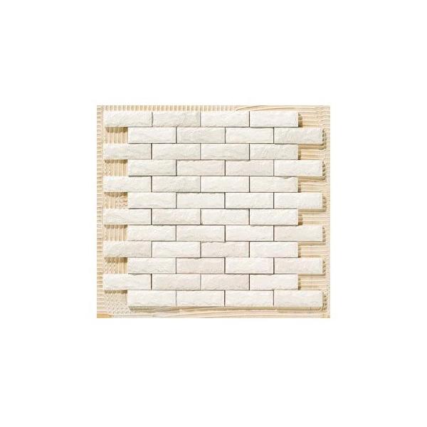 LIXIL 【ECP-275NET/RO1(アイボリー) 11シート/ケース】25×75角ネット張り ランド(石ハツリ面) エコカラットプラス カテゴリ：建材 壁材 タイル  エコカラットプラス エコカラットメーカー：LIXIL リクシル型...