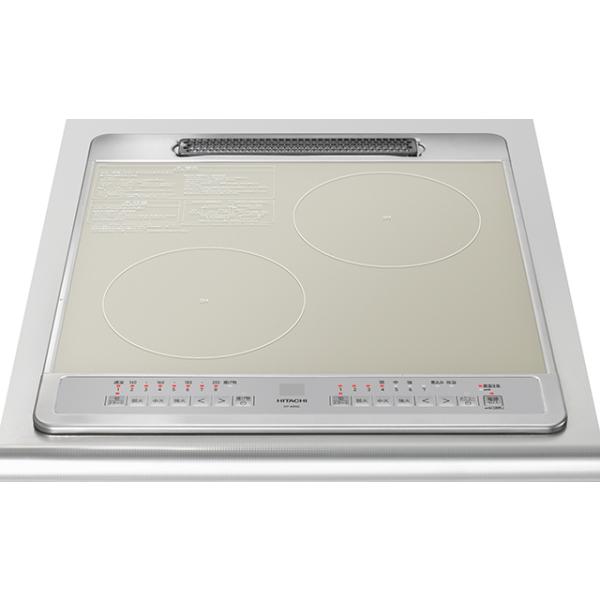 日立　HT-40SC　IHクッキングヒーター 40Cシリーズ 2口IH 鉄・ステンレス対応 幅45cm シルバーカテゴリ：IHクッキングヒーター ビルトイン 2口 鉄・ステンレス対応 ミニキッチン コンパクトタイプメーカー：日立 HITAC...