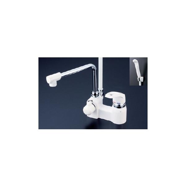 価格.com - KVK デッキ形シングルレバー式シャワー 240mmパイプ付 KF6004R24 (水栓金具) 価格比較
