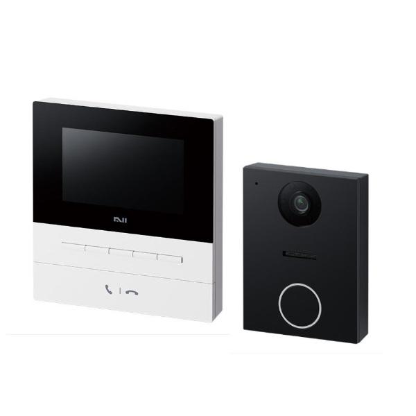 Nasta KS-ND02A-WBK インターホン2 親機ホワイト×子機ブラック Interphon2 玄関子機＋室内親機セット 24時間防犯カメラ機能 自動応答機能 スマホ対応※画像はイメージです。代表写真の場合があります。カテゴリ：イン...