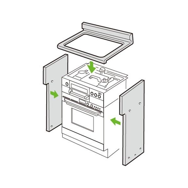 リンナイ ビルトインコンロ部材　UKR-U603　自立ユニット 後板固定タイプ 奥行550ｍｍ対応 ※画像はイメージです。代表写真の場合があります。※※※※※※※※※※※※※※※※※※※※※※※※※※※※※※※※※※※　　　【！！！　必ずご...