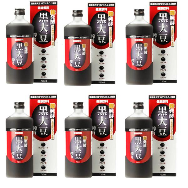 内容量：720mlサイズ 外装 ：82*82*227(mm)「発酵 黒大豆搾り 720ml」は、従来の酢酸酢とは異なり、画期的な製法で黒豆と米麹から造られたクエン酸酢です。100%国産の黒豆・米麹に水以外何も加えていない無添加です。ポリフェ...