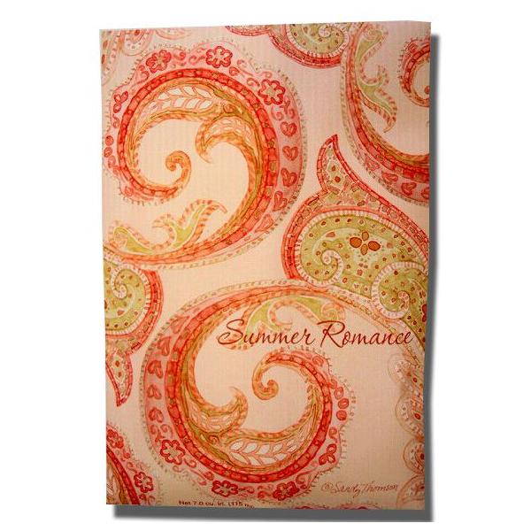 香り袋 パッションフルーツに、ピオニー、ラン、クリーミーバニラなどをブレンドした魅惑的なパフュームの様な香り。甘い中にさわやかさもあるのでお部屋を選ばずお使いいただけます。(^^♪ひと夏の淡い恋を思い起こすような甘い香りです。【サイズ】縦1...