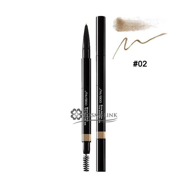 アイブロウペンシル#02：TAUPE0.06g+0.25g2つの質感と付属のブラシで美しい眉を描くアイブロウペンシル。 描く、ぼかす、なじませる。ペンシルとパウダー２つの質感と付属のブラシで、自然な美しい眉に。ホルダー内蔵のパウダーを使って...
