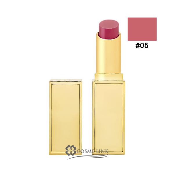 口紅#05：ゲットアウェイ2.8gとろけるような感触でツヤ感とうるおいを与えるシアーリップバーム。 コンディショニングバームでヒアルロン酸、シアバター、ホホバオイルなどの保湿成分を配合し、素早くうるおいを届け内側からふっくらと魅力的な唇を演...