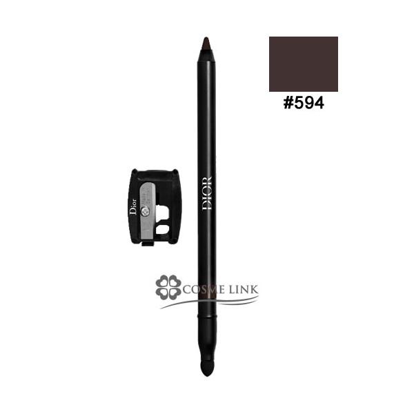 ペンシルアイライナー#594：ブラウン1.2g濃密発色を叶えるコールライナーペンシル。 ディオールショウ オンステージ クレヨン ウォータープルーフは、ディオールのランウェイに登場するアイコニックなスモーキーアイを演出する、ウォータープルー...