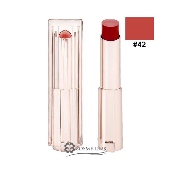 口紅#42 ヒ―テッド グロウ：鮮やかなコーラルレッド。3g唇でとろけて、華やかに彩るバターリップ。 濃厚なテクスチャーでありながら透明感のある鮮やかな発色で、美しい輝きを放つ艶唇に。さらに、植物由来のスクワランを含む約83％スキンケアベー...