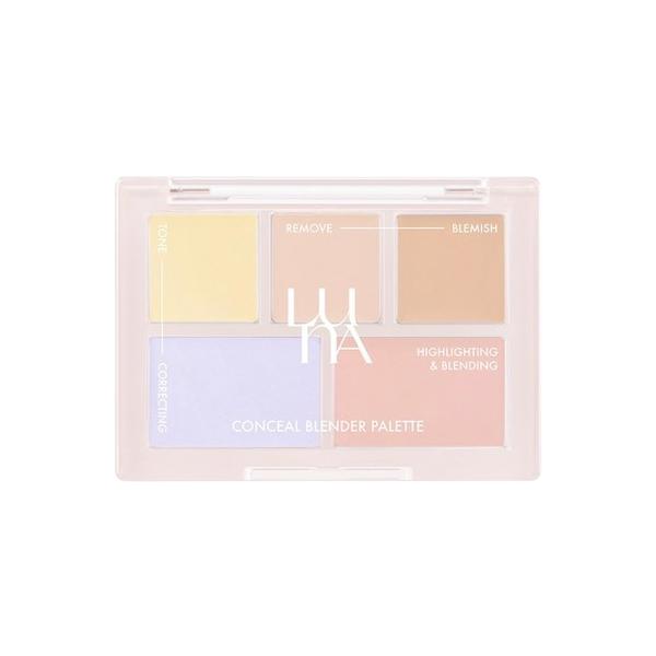 【ブランド】ルナ【商品カテゴリ】メイクアップ   コンシーラー  【分類】海外正規品（並行輸入品）【原産国】韓国など【商品区分】化粧品・フレグランス【商品説明】肌色や目的に応じて自在に色をブレンドできる、5色入りコンシーラーパレット。色彩理...