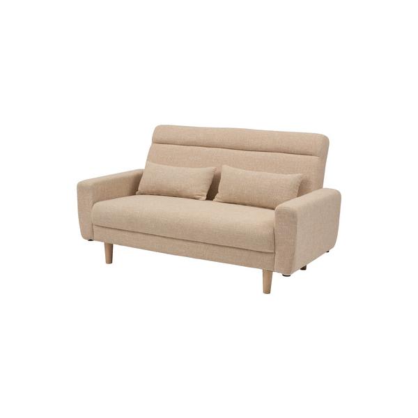 カジュアルなデザインのソファ「ノルム」。用途に合わせて高さを変えられる2type仕様。ロータイプは圧迫感を減らし、お部屋を広く開放的にしてくれます。サイズ：W150×D78×H84×SH42cm素材：木フレーム Sバネ ポリエステル商品重量...