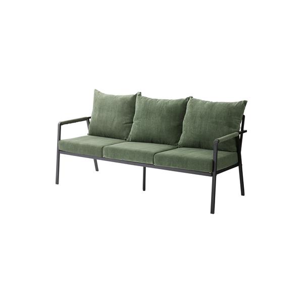 暖かみのあるコーデュロイとクールなスチールの組み合わせが、空間をモダンでオシャレに演出。座面が広くゆったりしており、座り心地も抜群です。サイズ：W168×D71×H82×SH43cm素材：スチール(粉体塗装) ポリエステル商品重量：23kg...