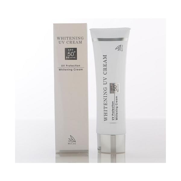 メラニンの生成を抑える美白成分と、肌の炎症を抑える抗炎症成分を贅沢に配合。クレンジング無しで石鹸で落とせる、肌に優しい薬用美白UVクリーム。水に強いウォータープルーフなのにクレンジングでなく石鹸で落とせるほど肌に優しい処方設計。SPF50+...