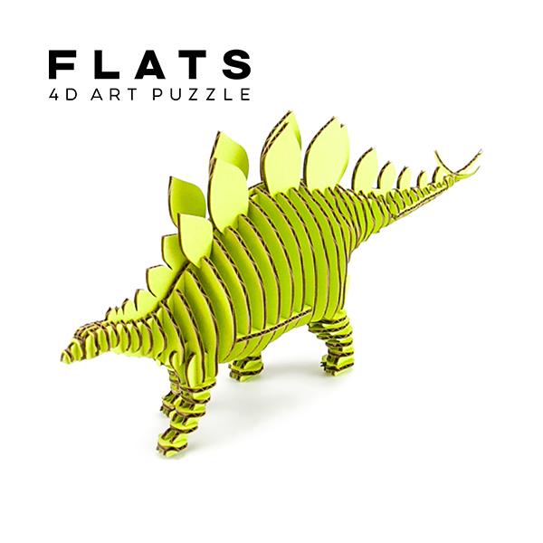 FLATS 恐竜シリーズは恐竜をモチーフにした組み立てキットです。本商品はステゴサウルスの特徴的な小さな頭部と背部にある2列の巨大な骨盤をアシンメトリー構造で表現したモデルとなります。FLATS 恐竜シリーズははさみやカッター、接着剤を使わ...
