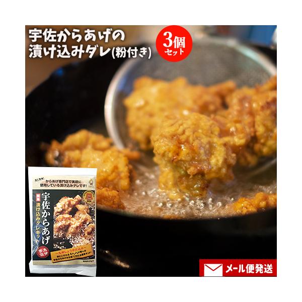 【メール便(ゆうパケット)発送】※こちらは簡易パッケージ商品です※鶏肉消費量トップクラスの大分県が誇るソウルフード「からあげ」。からあげ専門店発祥の地と言われる宇佐のからあげの味をタレにしました。ガツンとくるにんにくの香りが特徴の醤油ベース...