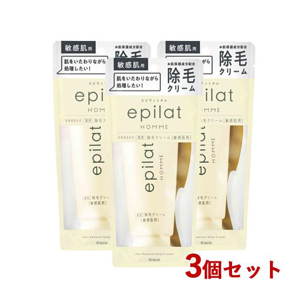■処理後の断面も丸くなめらかなので生えはじめの毛がチクチクしません■お肌保護成分配合■初心者でも使いやすい密着力の高いクリームタイプ■アクアティックフルーティーの香りエピラットオム(epilat HOMME)/クラシエ(kracie)[名称...