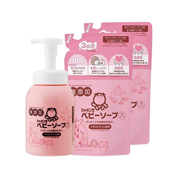 釜炊き製法(ケン化法)で作った石けんには、天然の保湿成分が含まれています。洗い上がりしっとりでツッパリ感が少ないのが特長です。また、カリ石ケン素地の原料に低刺激で保湿性に優れた"アボカドオイル"を使用しています。たっぷりの泡が出るので1プッ...