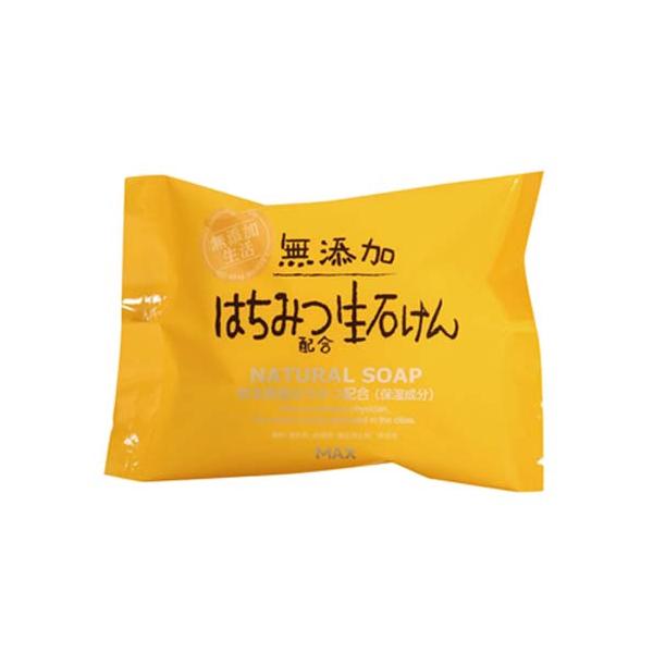 【3,980円以上で送料無料(※北海道は9,800円以上)】無添加 はちみつ配合生石けん赤ちゃん、お年寄りやデリケートなお肌の方にもお使いいただけます。熊本県産はちみつ（保湿成分）配合。きめ細やかな泡立ちで、はちみつが洗いあがりのお肌にうる...