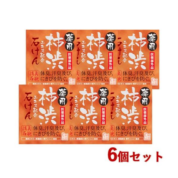 【3,980円以上で送料無料(※北海道は9,800円以上)】薬用柿渋エキス配合 石けん豊かな泡立ちの石けんは、ベントナイト配合で泡質もとてもクリーミィ。臭いの原因となる汗や皮脂をごっそり洗い流します。渋柿エキス(保湿成分 柿タンニン)配合。...