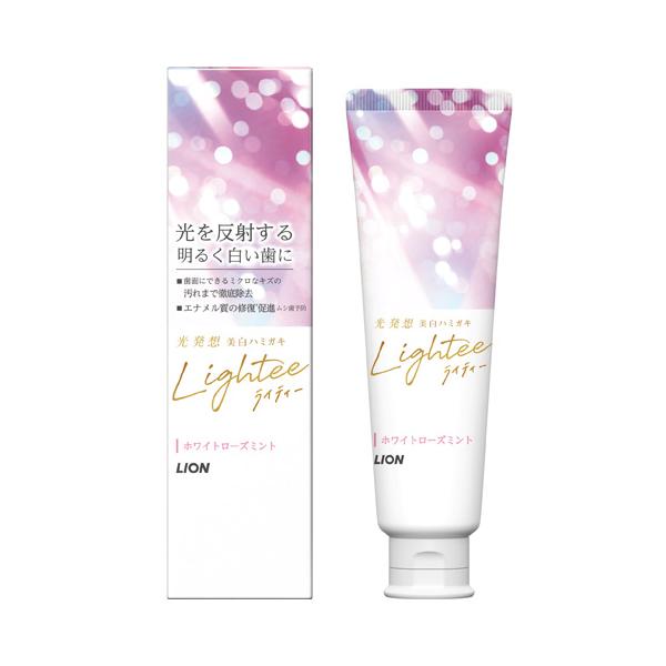 【3,980円以上で送料無料(※北海道は9,800円以上)】ライオンが、本気で作った美白※ハミガキ Lightee ライティー※本来の歯の白さへ。見えないミクロレベルの汚れまで徹底除去Lightee/ライオン株式会社[名称] 薬用ハミガキ[...