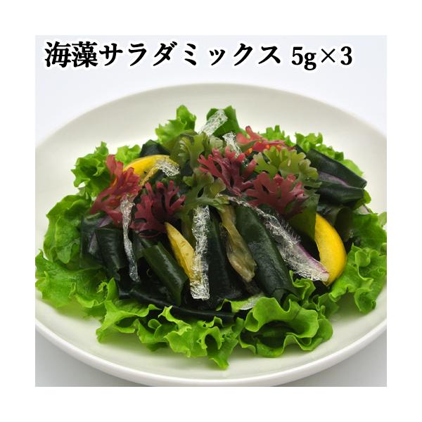 【3,980円以上で送料無料(※北海道は9,800円以上)】4種類の海藻と寒天をバランスよくミックスした便利な個包装タイプの海藻サラダです。水戻しするだけで手軽にお召し上がりいただけます。サラダの他、酢のもの、スープ、刺身のつまなどにもご使...