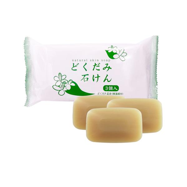 【3,980円以上で送料無料(※北海道は9,800円以上)】洗顔用・浴用として全身にお使いいただける化粧石けんです。植物油脂原料の泡立ち豊かな石けんをベースに、どくだみを配合しました。きめ細かな泡立ちで、汚れをすっきり落としながらなめらかに...
