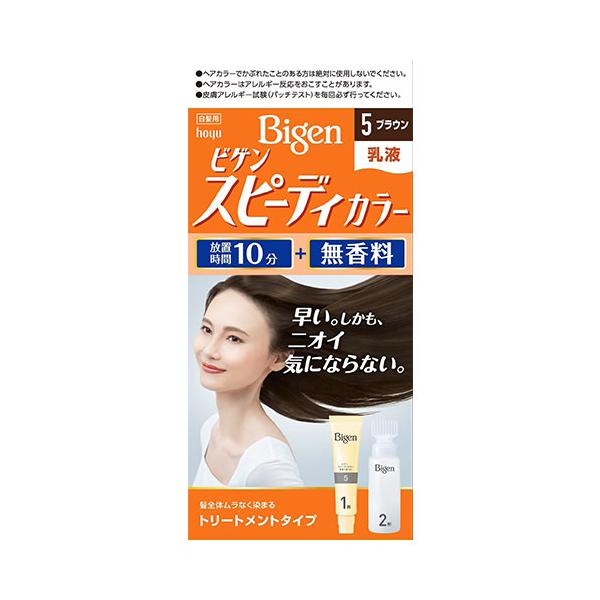 【3,980円以上で送料無料(※北海道は9,800円以上)】早染め放置時間10分、しっかり染まる！■ニオイ気にならない無香料■密着浸透処方。染料が毛髪内部に効果的に浸透します■しっとりしなやかな染め上がり、トリートメントタイプ■全体染めに便...