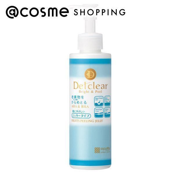 DETクリア ブライト&amp;ピール ピーリングジェリー＜無香料タイプ＞は、乾燥性敏感肌の方もお使いいただける、肌にやさしいピーリングです。くすみやざらつきの気になる部分をマッサージすると、ポロポロと老廃物（古い角質）が落ちて、お肌の透明...