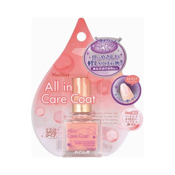 ■爪にやさしい軽いつけ心地のオールインワンネイル。■塗布による圧迫感が少なく、爪に負担がかかりにくい酸素透過性樹脂を配合。■１本でベースコート・ネイルカラー・トップコート・潤いケアの機能があり、時短ネイルに最適。速乾タイプ。■大豆エキス・ア...