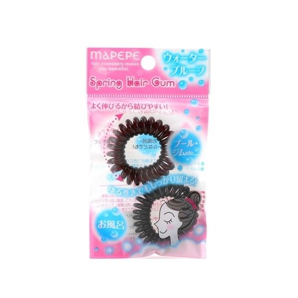 びよーんと伸びて、ゆる巻きでもしっかり留まるスプリング状のヘアゴム●スプリング型でよく伸びるから結びやすい！●ぬれてもＯＫなので、お風呂・プールなどで使える！●ゆる巻きでもしっかり留まって痛くない！容量：2Pヘア・ヘアケアグッズ ＞ ヘアゴ...