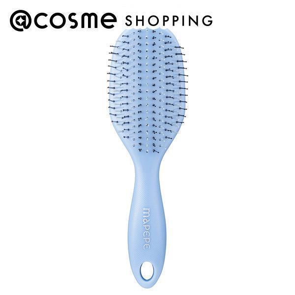 頭皮に心地よくフィット・最高の使い心地。トリートメントをなじませ、サラサラ髪へ。たっぷり段差植毛した、コシのある先丸ピンが、濡れ髪を無理なくスルスルときほぐす。●トリートメントブラシとして・・・ブラッシングによりトリートメントやコンディショ...