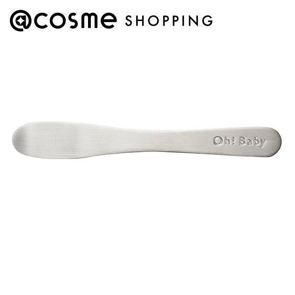 ボディスムーザーやクリームなどを容器から出すときに便利なスパチュラです。 錆びにくい素材で、長さと厚みを持たせたオリジナルデザインです。OH!Babyのロゴ入り。・商品サイズ：H125*D18*W1（mm）ボディケアグッズ ＞ その他ボディ...
