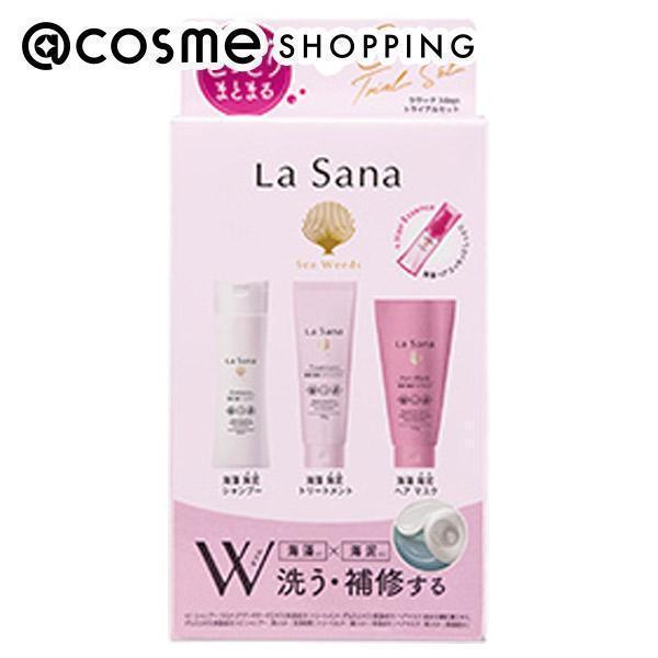 まずはお試し3日間！健やかな頭皮と髪へ導く、ラサーナ インバスシリーズとラサーナ ヘア エッセンスをお試しいただけるお得なセット。【セット内容】・海藻 海泥 シャンプー サンプル×3個・海藻 海泥 トリートメント サンプル×2個・海藻 海泥...