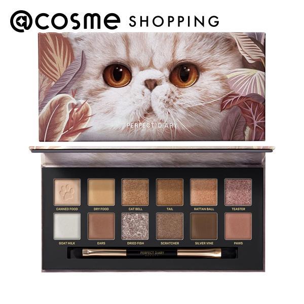 コーディネートしやすい12色のネコアイシャドウパレット。奥深く熱い目、人を選ばない優秀な色合い。全体的にオレンジブラウンを基調とした、メイク初心者さんにも適し、OLさんの通勤メイクや毎日メイクにも気軽に取り入れることの出来るアイシャドウパレ...