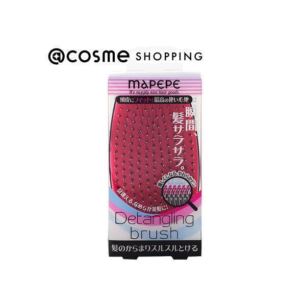 なだらかなアーチが頭皮に心地よくフィット。最高の使い心地。髪のからまり、スルスルとける。見違えるなめらか美髪に！どんな髪質の方にもおすすめ。・細くてからみやすい髪に・・・たっぷり段差植毛した、細く柔らかな先玉付きピンが、からんだ髪を無理なく...