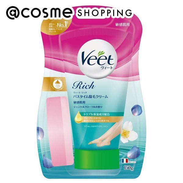 世界売上金額シェアNo.1*1 除毛ブランド「Veet（ヴィート）」ヴィート リッチバスタイム除毛クリーム 敏感肌用おうちにいながら、セルフ除毛。すべすべ肌*2 に。配合保湿成分が気になる方にも。3つの保湿成分配合。水に流れにくい成分配合で...
