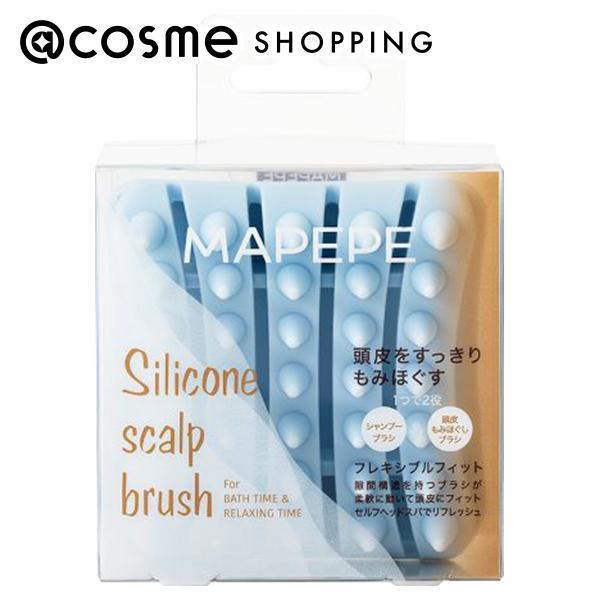 インバスでもアウトバスでも！1つで2役、シャンプーブラシ×頭皮もみほぐし用ブラシ。隙間構造を持つブラシが頭皮・手のひらに合わせて柔軟に動いて頭皮にフレキシブルフィット。セルフヘッドスパでリフレッシュ。頭皮をスッキリもみほぐす。◆頭皮にフィッ...