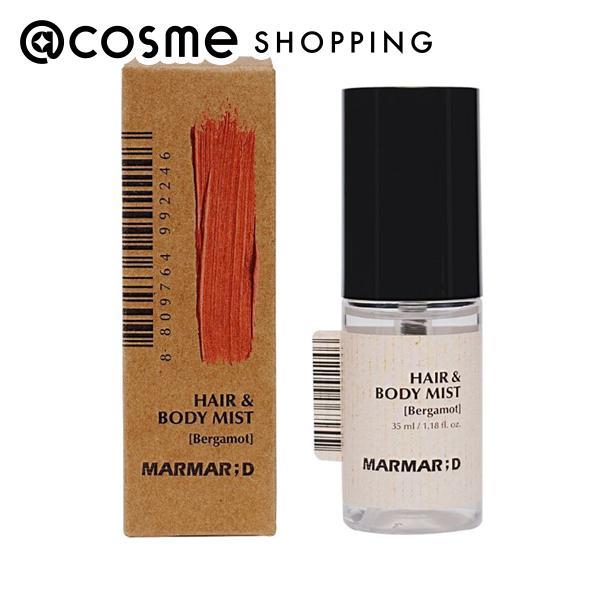 韓国生まれのライフスタイルブランド「MARMAR；D（マルマルディ）」の新商品ヘア＆ボディミストヘアやボディに気軽にスプレーしてお使いいただけるマルチパフュームです。持ち運びにも便利なコンパクトサイズ。保湿成分*1を配合し、ヘアやボディの乾...