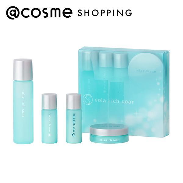 ＜セット内容＞（各種、約7日分）◇コラリッチ ソア セットアップローション（内容量：30mL ）　３種のコラーゲン(※1)でお肌を潤いで満たす化粧水。素早く浸透(※2)し、美容液がなじみやすい肌へ整える 。◇コラリッチ ソア ダーマベースセ...