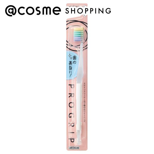 一本一本がラバーに覆われた特殊毛「ステインクリーナー毛」を採用。三角断面の毛が歯面の着色汚れ（ステイン）を効果的に除去し、歯本来の白さ*を取り戻します。*本来の白さには個人差があり、内側の象牙質が透けて見える色（黄味がかった色）は本品では落...