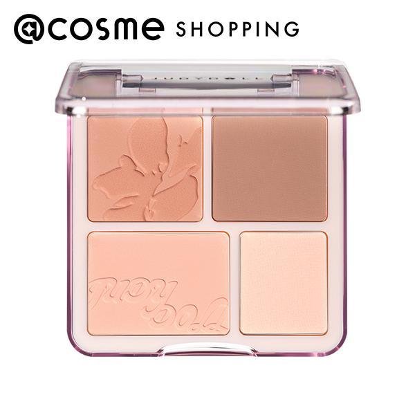大人気'わがままチークハイライター'に特別な新色が数量限定で登場！ 新色はテクスチャーが異なる2色のチーク、マットハイライト、血色シェーディングパウダーが入って、更に万能なアイテムに。 わがまま叶う4in1マルチパレットで誰でも簡単に"トレ...