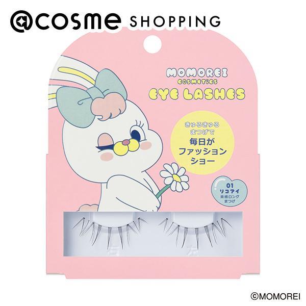 きゅるきゅるまつげで毎日がファッションショー。●MOMOREIのアイラッシュ。●軽量設計。●簡単装着。●繰り返し使える。●Ricoのぱっちり丸目のイメージした束感ロングまつげ。●専用接着剤付き。メイクアップ ＞ つけまつげ ＞ つけまつげ
